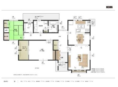菊本2丁目平屋建2LDK 間取図 | 株式会社 KURASUMU